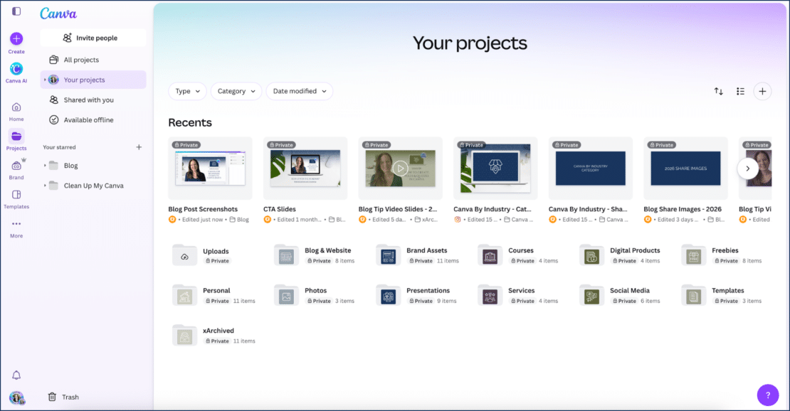 How to Organize Your Canva Account as a Landscaping and Lawn Care ...