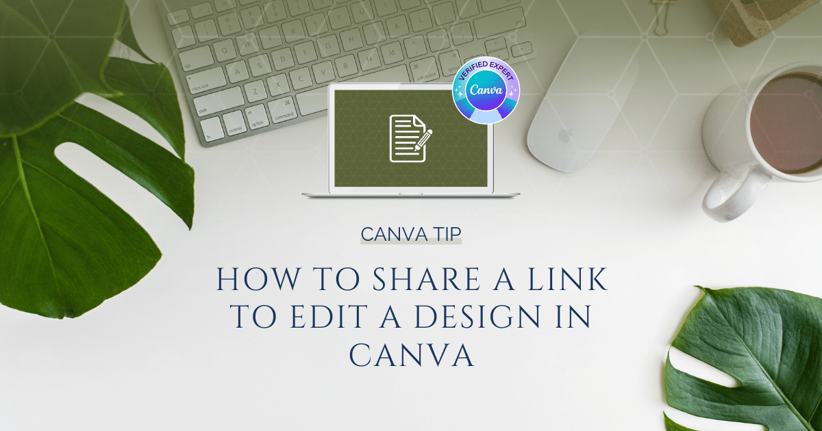 How To Share A Link To Edit A Design In Canva Brenda Cadman Canva 