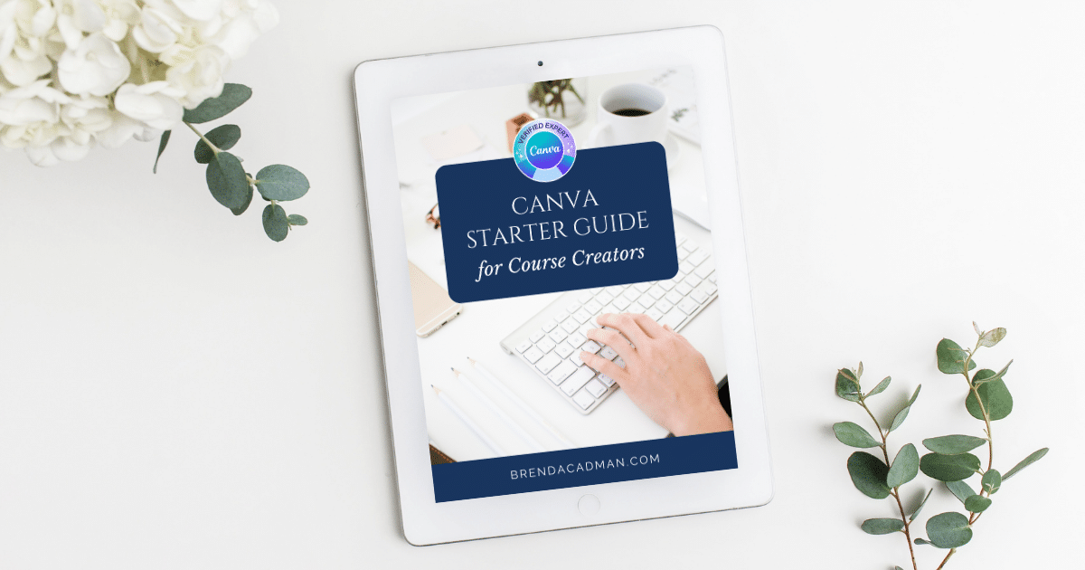 Free Canva Starter Guide for Course Creators - Brenda Cadman